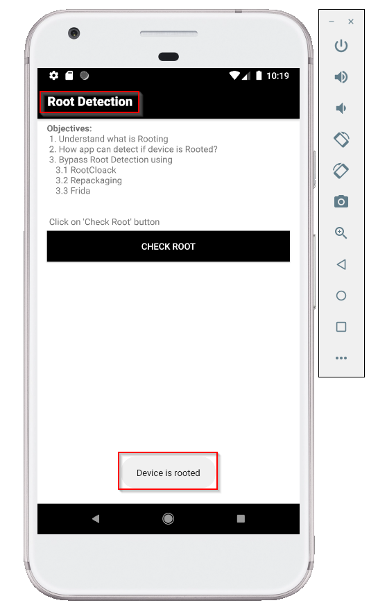 Bypassing Root Detection and Emulator Detection in Android Apps using Frida | by The Offensive ...