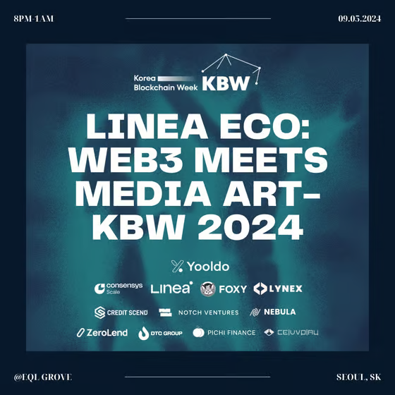 Linea Eco KBW 2024 Event Recap: Web3 Meets Media Art | by Yooldo | Trouble Punk | Cyber Galz ...