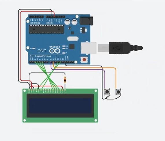 How To Make Arduino T Rex Dinosaur Game With Tinkercad Arduino Simulation By Ahmed Ebeed Medium 