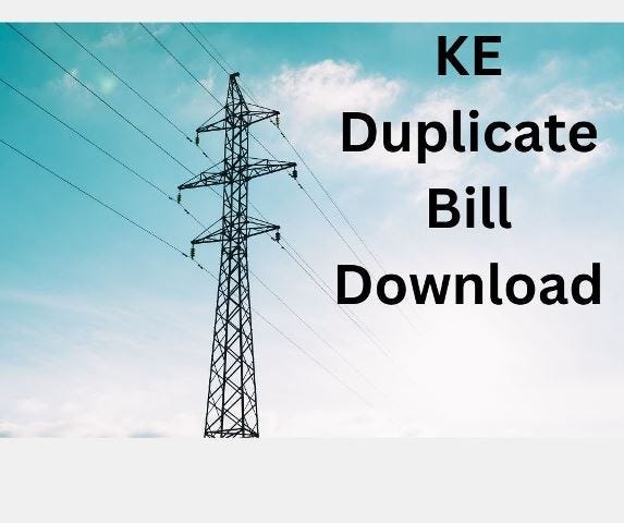 KE Duplicate Bill. Want To view your KE Duplicate Bill… | by John Smith ...