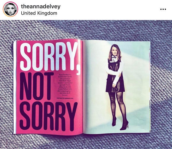 “Delvey’s” Deportation Drama. In March of 2021, Anna Sorokin posted ...
