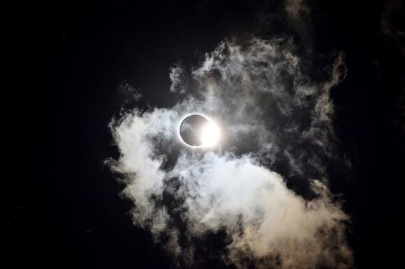 Staring directly at a solar eclipse can damage your eyes VERY quickly ...