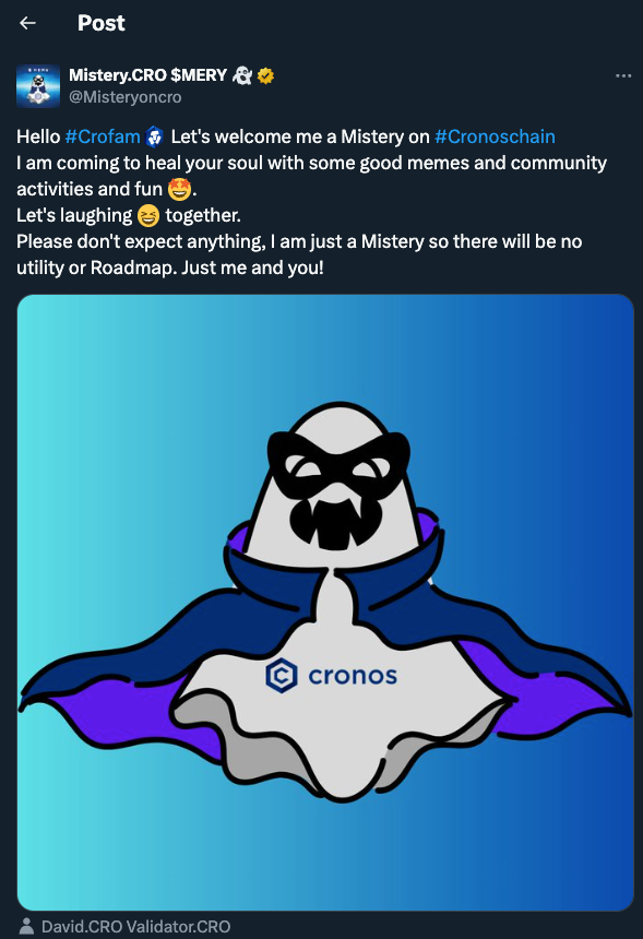 Mistery on Cro is Genius. Among all the Cronos memecoins I have… | by ...