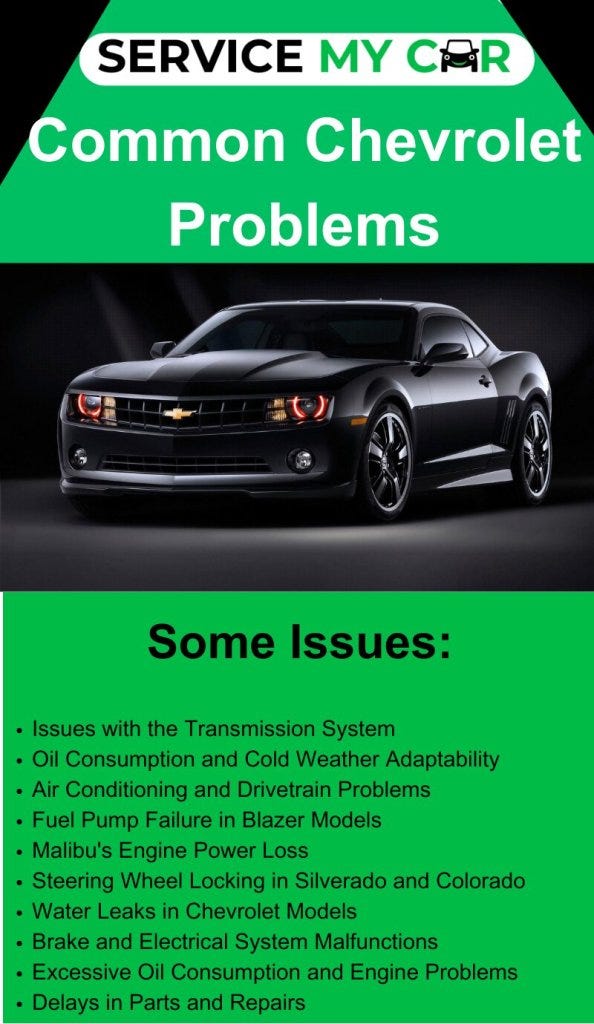 Common Chevrolet Problems. Chevrolet, a renowned subsidiary of… | by ...