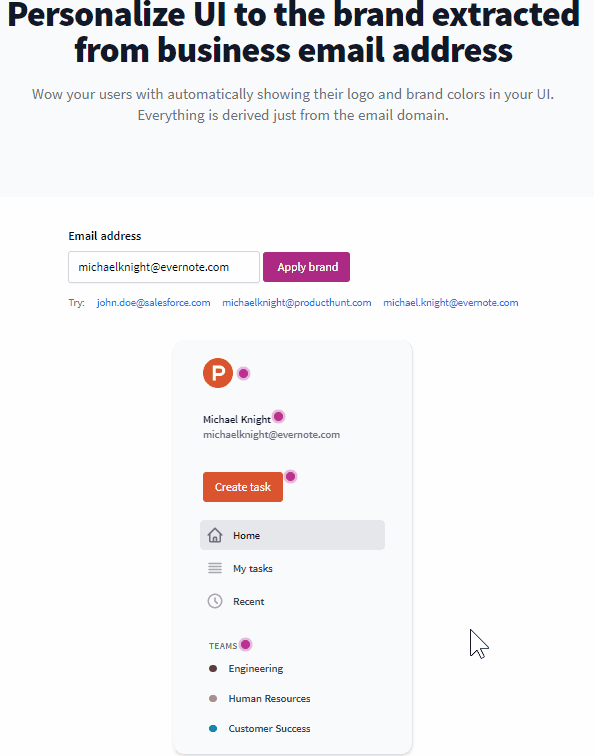 Generate user and company profiles, mini-profiles, badges and ...