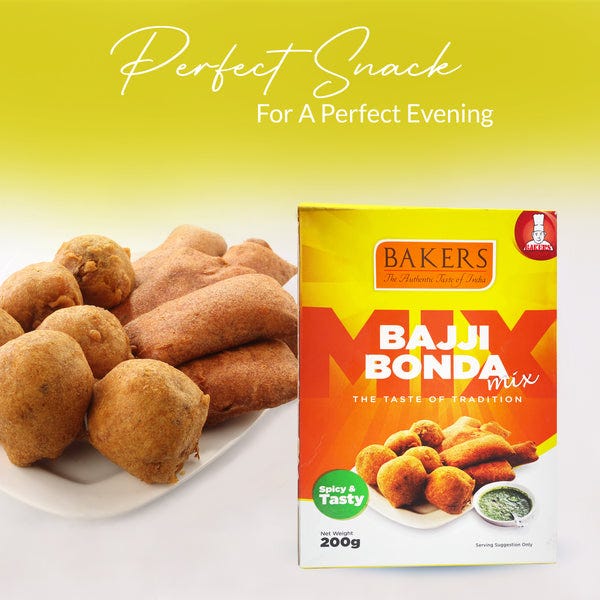 BAKERS Bajji Bonda Instant Mix Pack of 3 (200 gm x 3) | by Arpit ...