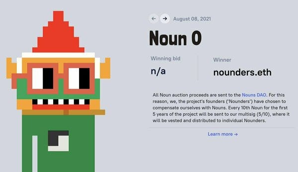 Nouns DAO — A Template for the Future of Decentralized Governance | by ...