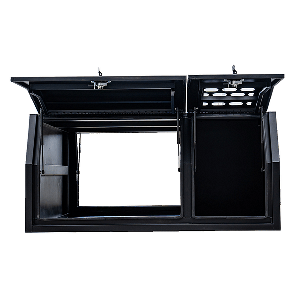 Ute Canopy Dog Box — Black. This UTE dog box is perfect for outdoor ...