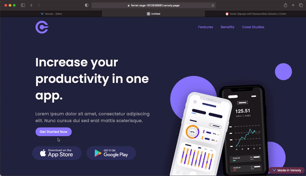 No-Code Dashboard: Two Simple Steps to Add Login Form to Versoly ...