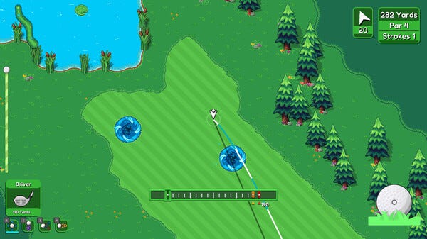 Golfinite — a charming offline throwback to early console golf games ...