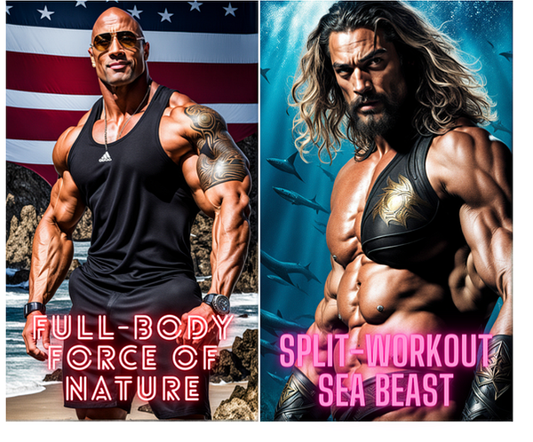 Black Adam Swole or Aquaman Lean? Cracking the Strength Training Split vs. Full-Body Code | by ...