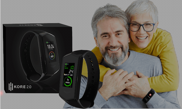 Kore 2.0 Smartwatch — Fitness Tracker/ Heart Rate Monitor/ Oxygen Level ...