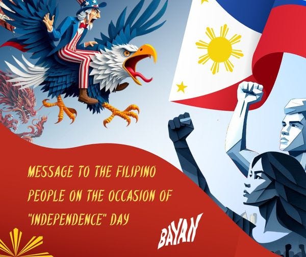 Message to the Filipino people on the occasion of “Independence” Day ...