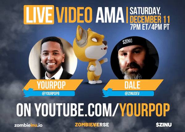 Watch the full LIVE AMA with Dale, our Developer, and YourPOP - Zinu - Medium
