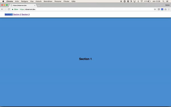 Playing with the Intersection Observer API! | by Stefan Ledin | Medium