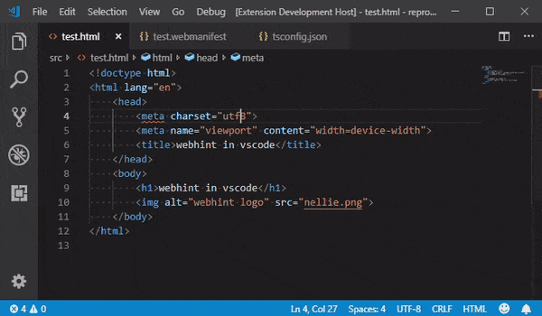 Getting hints from Visual Studio Code | by Tony Ross | webhint | Medium