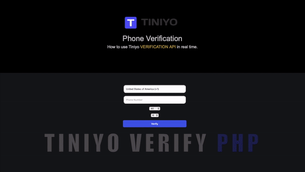 Tiniyo Verify PHP Quickstart. With the following tutorial you can… | by DevTiniyoMadhav | Medium