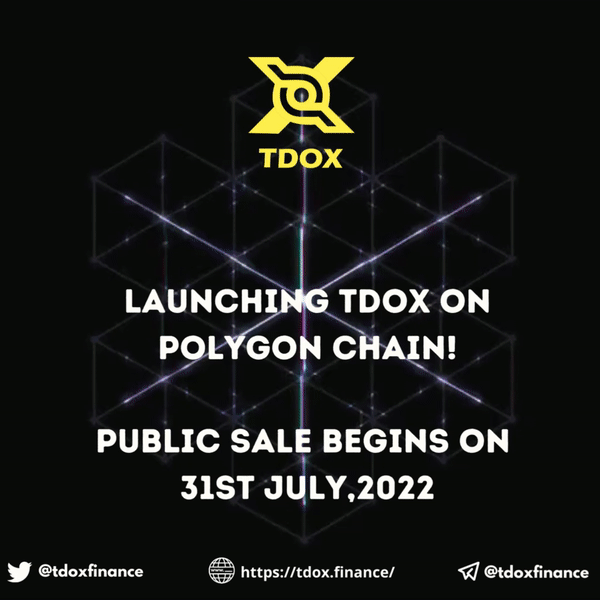 Launch Update : - Tdox Finance - Medium