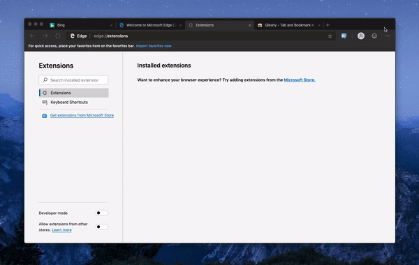 How To Install Chrome Extensions on Microsoft Edge Canary | by Qlearly | Medium