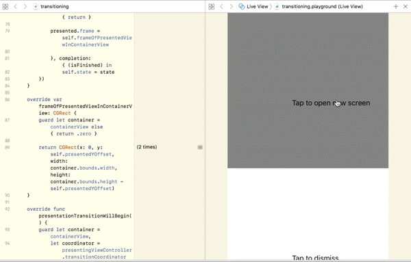 iOS UIKit: How to create custom modal presentation style | by Maksim ...