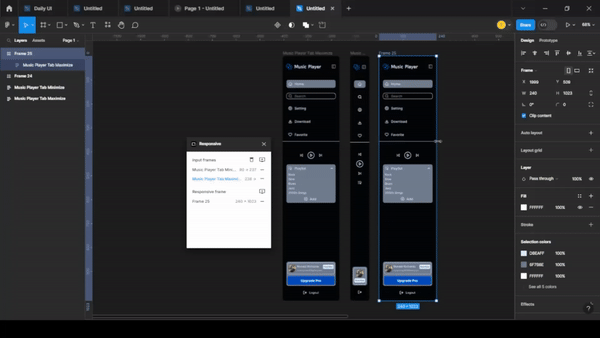 Make a Stunning Responsive Music Sidebar in Figma | by Sumaryadi Tri ...