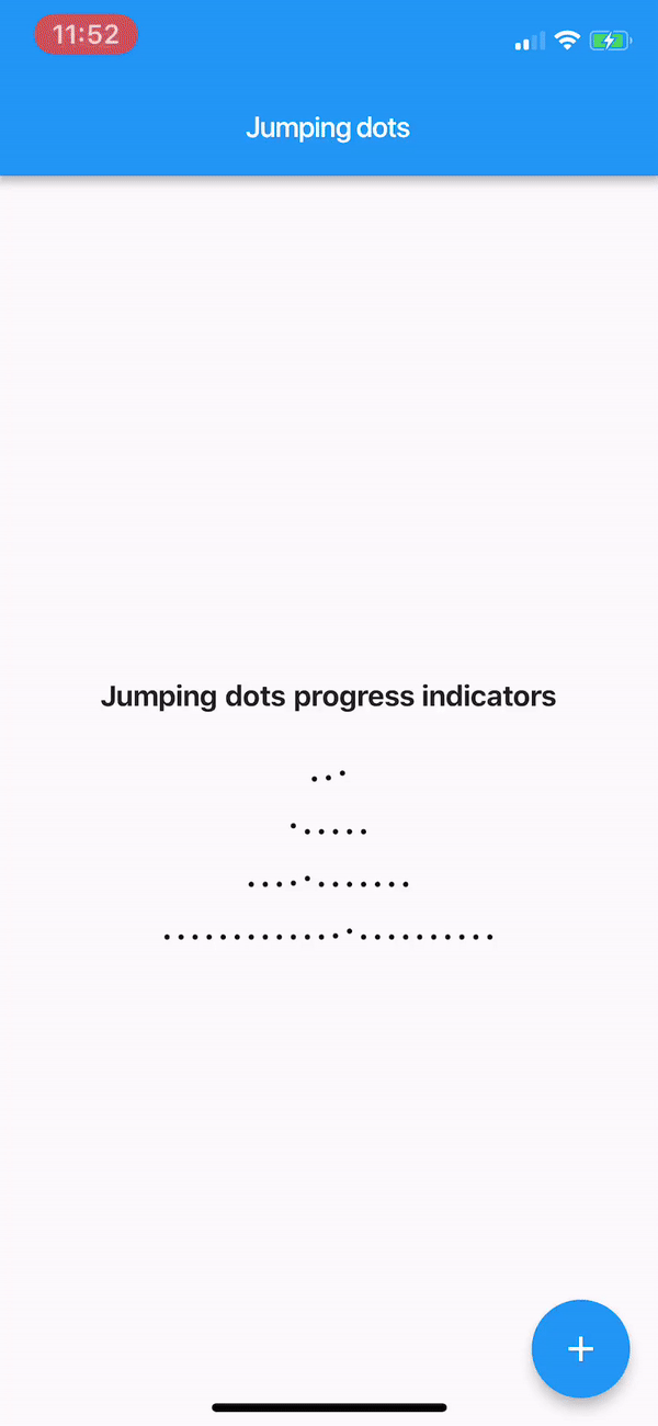 Flutter | Jumping dots progress indicator | by Waleed Arshad | Medium