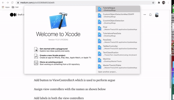 Transfer Data Between The Viewcontroller In Uikit Basic Step By Step Guide By Akshay Devkate