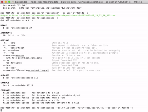 What can the Box CLI do for you?. Top 5 examples of helpful bulk actions… | by Brian Alexander ...