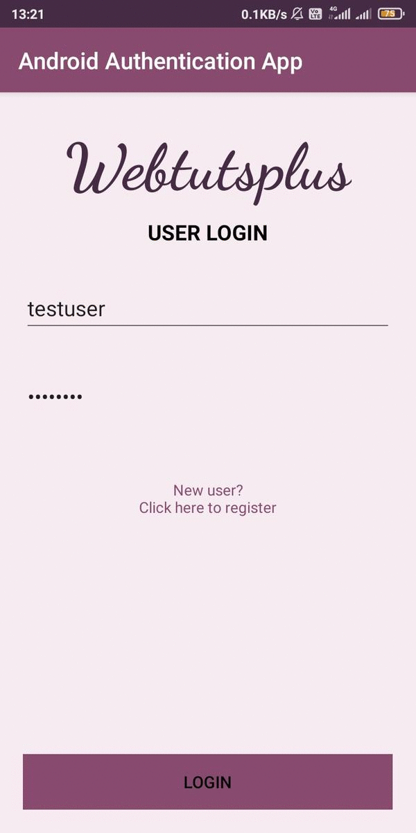 User Authentication Android Application for Java and Spring Backend ...