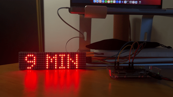How to Build an LED Display of Time Until Train Arrival Using a ...