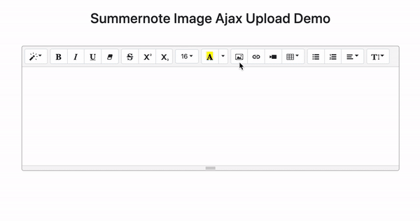 How to Integrate Ajax Image Upload in Summernote — Plugin + Tutorial | by Axel Hardy | Medium