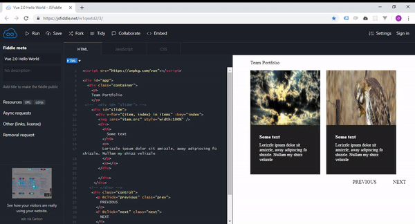How to build a Vuejs image slider | by David Adeoye | Medium