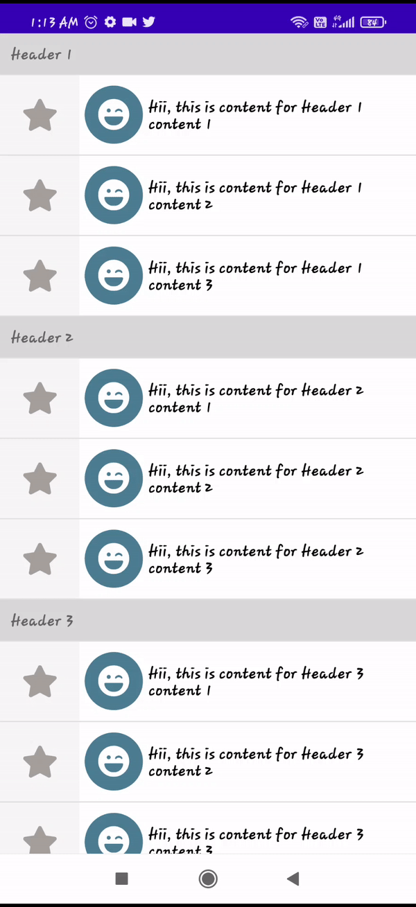Recycler View With Sticky Headers & Multiple Layout (Kotlin , View Binding) | by Ankit Kumar ...