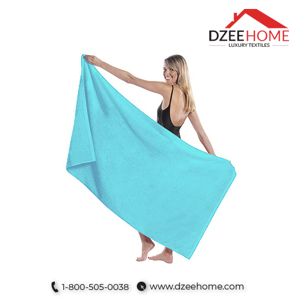 Solid Color Luxury Beach Towels - DZEE Home - Medium