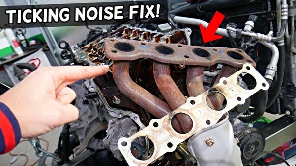 What causes the clicking or tapping noise when the engine is idling ...