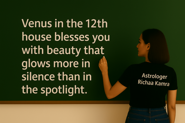 Venus in the 12th house blesses you with beauty that glows more in ...
