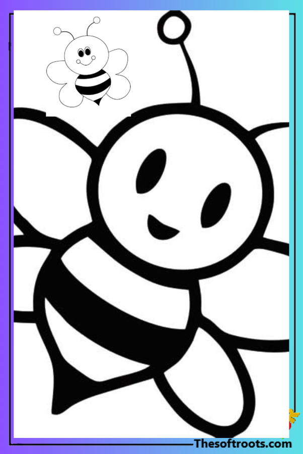 Bee Coloring Pages | Bee Coloring Pages For Kids | by Kids Drawing ...