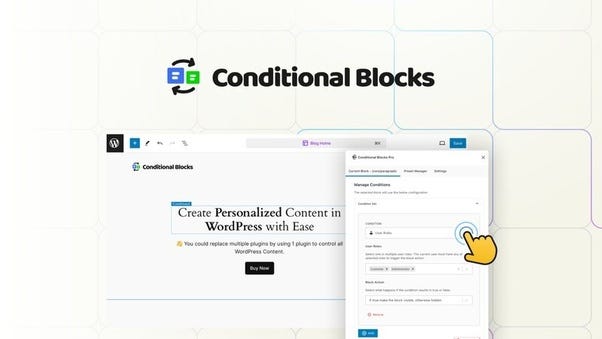 Conditional Blocks Pro Lifetime Deal | Personalize WordPress Content with Clicks | by WordPress ...