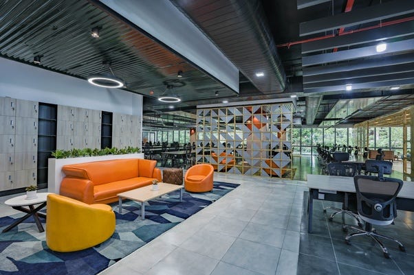 What materials and finishes are commonly used in creating custom office ...