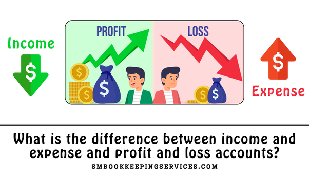 What is the difference between income and expense and profit and loss ...