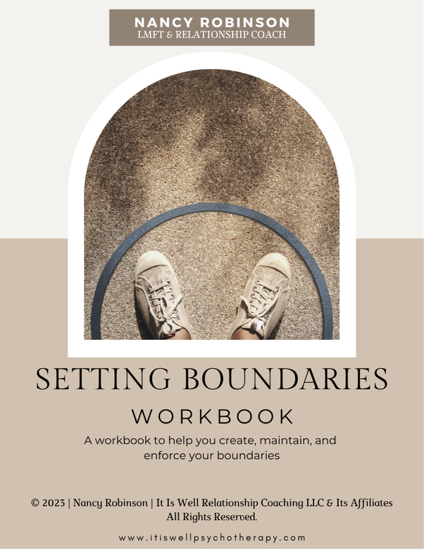 Setting Boundaries Workbook - Itiswellpsychotherapy - Medium
