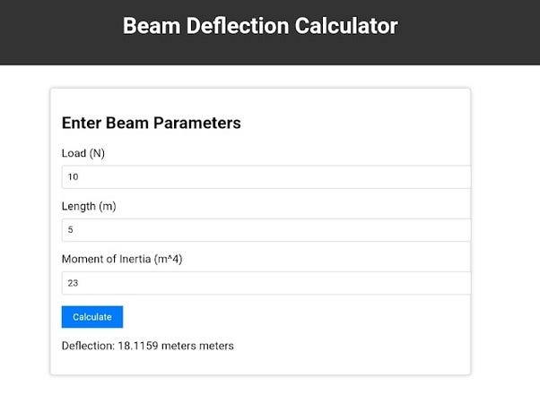 Beam Deflection Calculator: A Structural Engineering Tool | by Amit ...