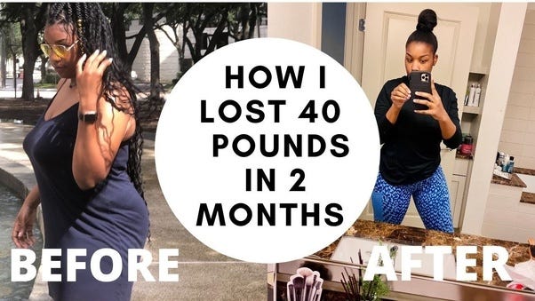 How To Lose 40 Pounds In 2 Months Fast - Jiraya - Medium
