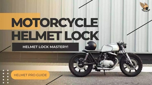 How does a motorcycle helmet lock work? | by Helmet Pro Guide | Jan ...
