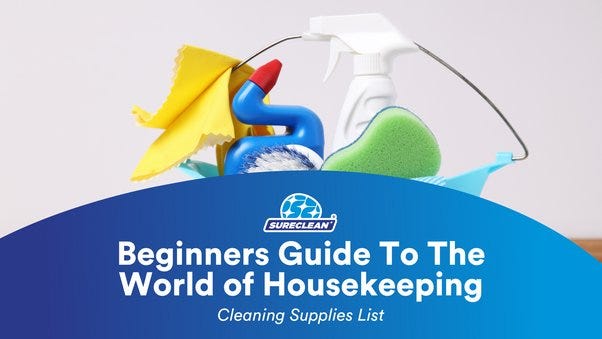 Beginners Guide To The World of Housekeeping: Cleaning Supplies List ...