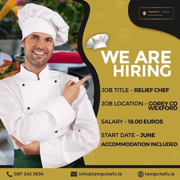 Relief Chefs in Ireland: The Unsung Culinary Heroes | by Temp Chefs ...