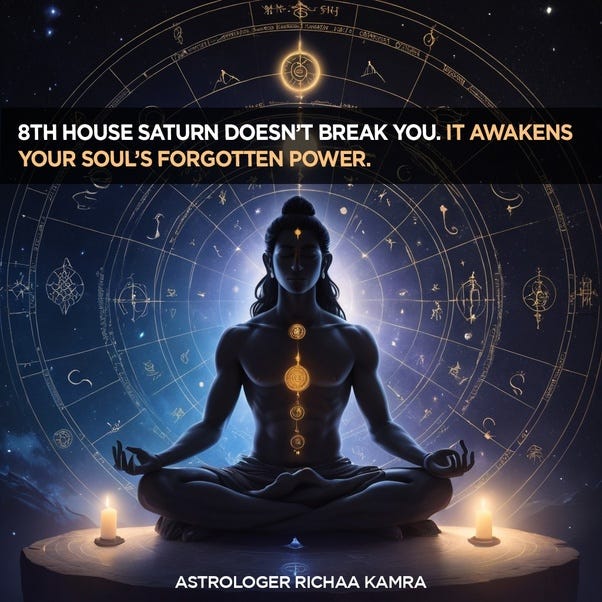 Why is Saturn in the 8th house a difficult position? | by Richaa Kamra ...