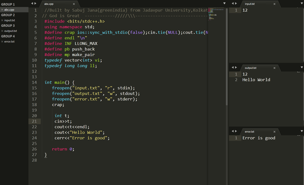 My Sublime Text setup for Competitive Coding in C++ | by Sabuj Jana ...