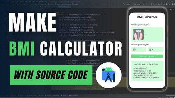 How to Create BMI Calculator in Android Studio In this video, I will show you How to Create BMI ...