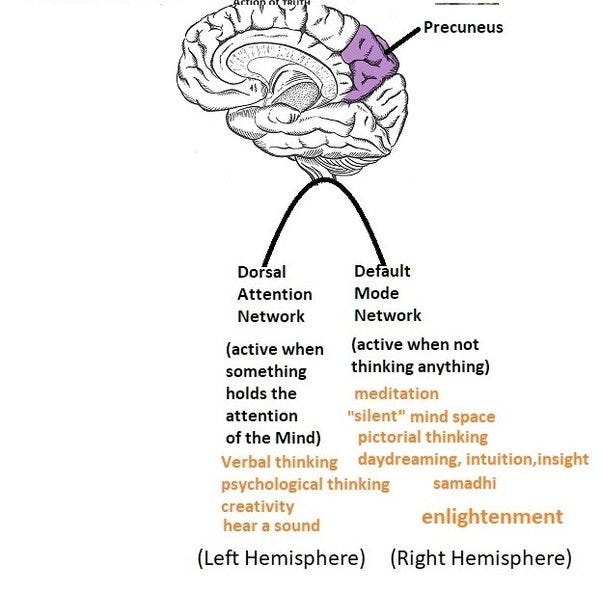 The fuzzy end of the brain-mind. I think it just allows more quiet time ...